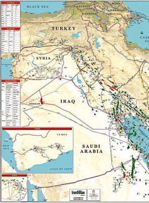 Opars | General Map of the Petroleum Industry of Iran 2021
